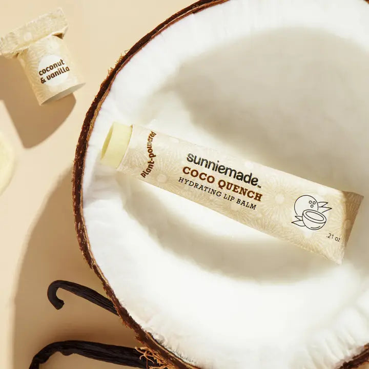 Sunniemade Coco Quench Hydrating Lip Balm | Cocoa Butter | Vegan – Awayday